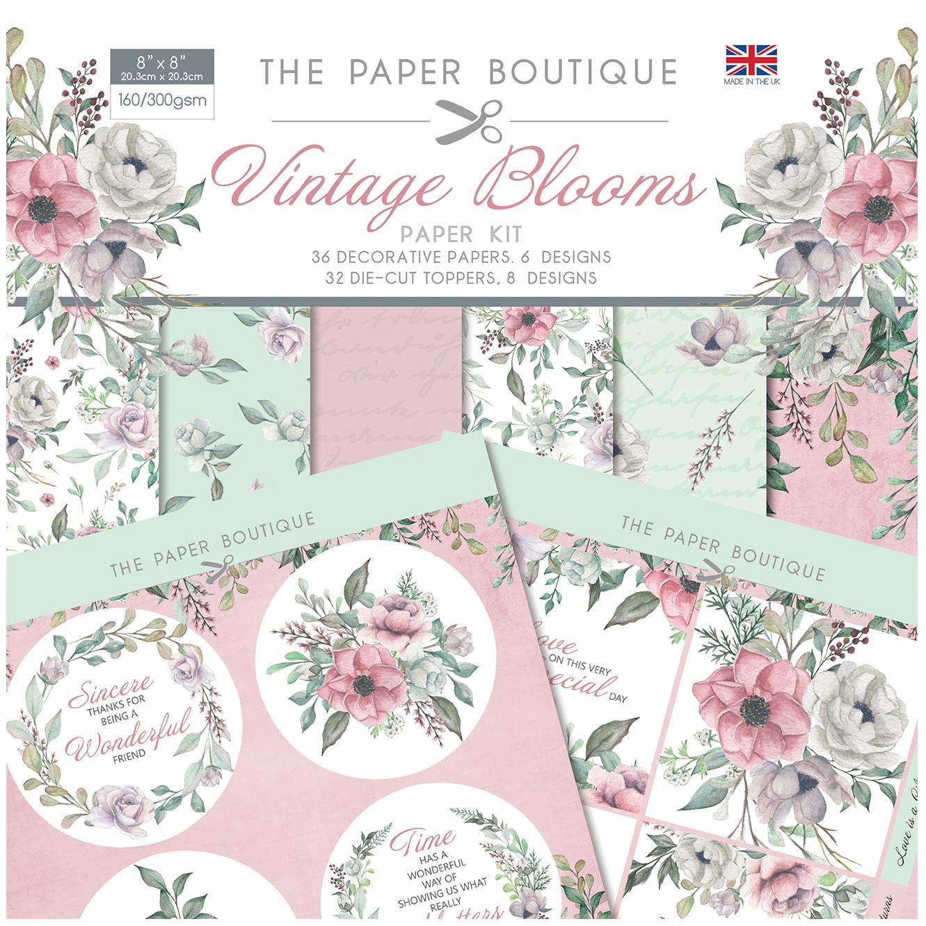 The Paper Boutique Vintage Blooms Paper Kit