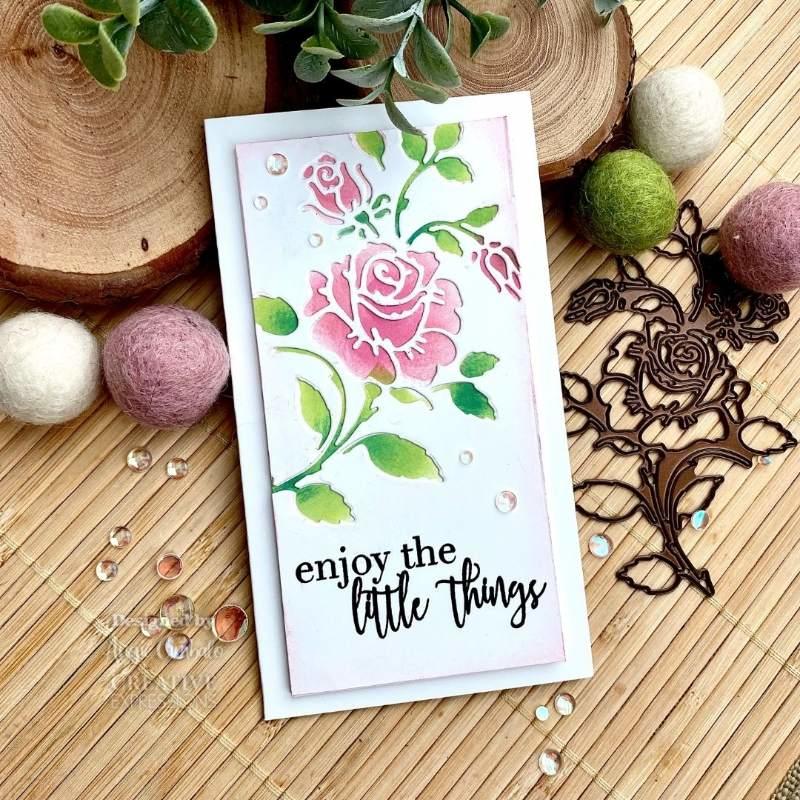 Creative Expressions Sam Poole Shabby Basics Vintage Rose Craft Die
