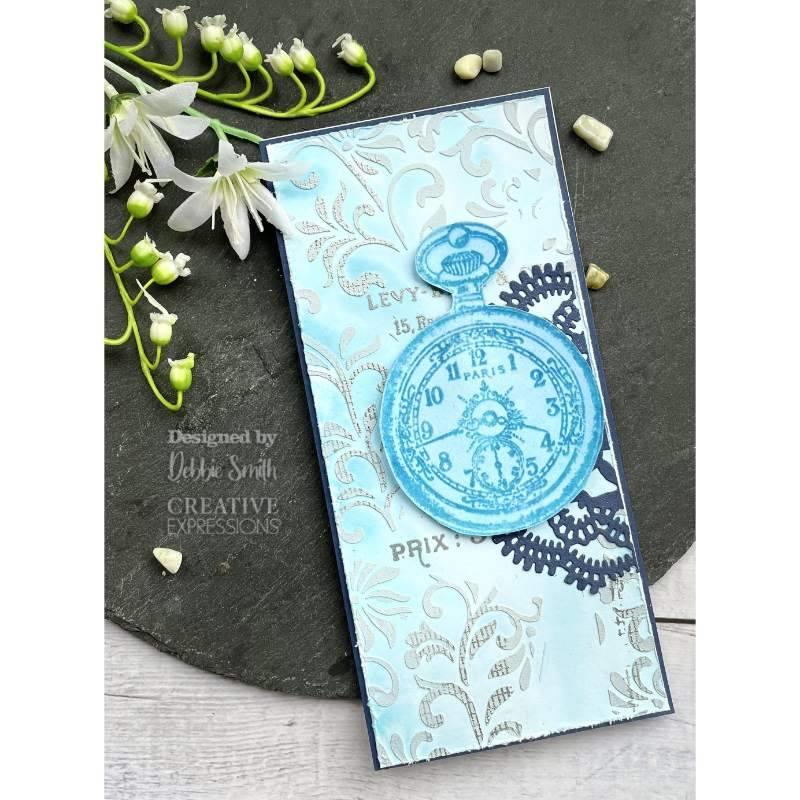 Creative Expressions Sam Poole Shabby Textures 6 in x 8 in Clear Stamp Set