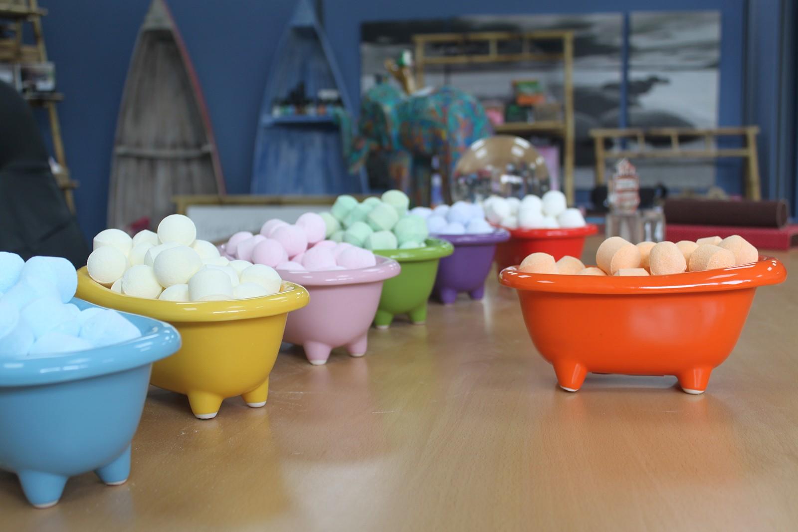 Ceramic Mini Bath - Orange