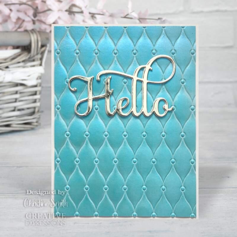 Creative Expressions Padded Quilt 8 in x 8 in 3D Embossing Folder