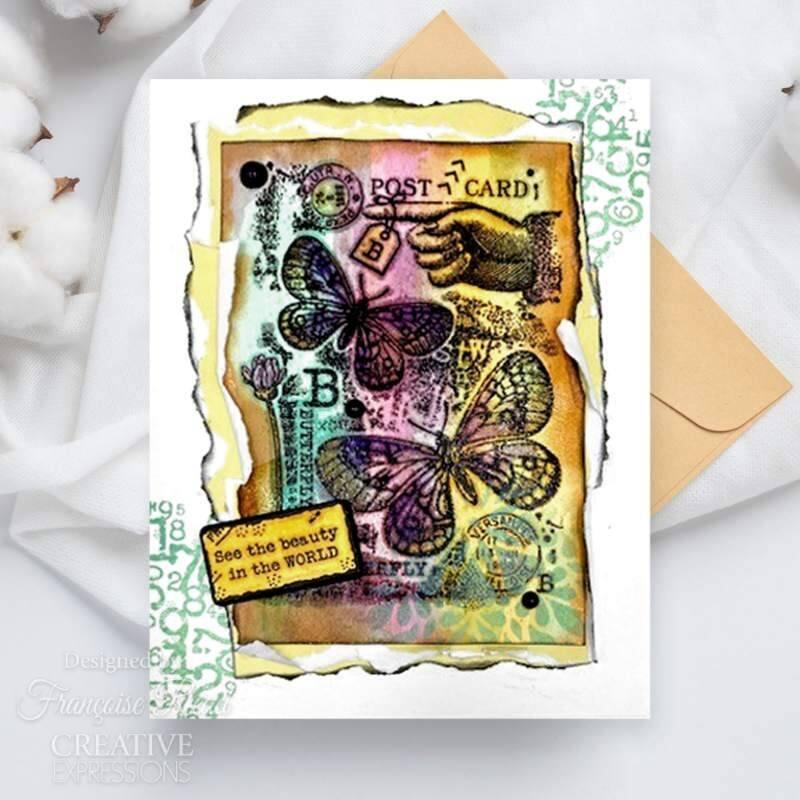 Woodware Clear Singles Inky Numbers 4 in x 6 in Stamp