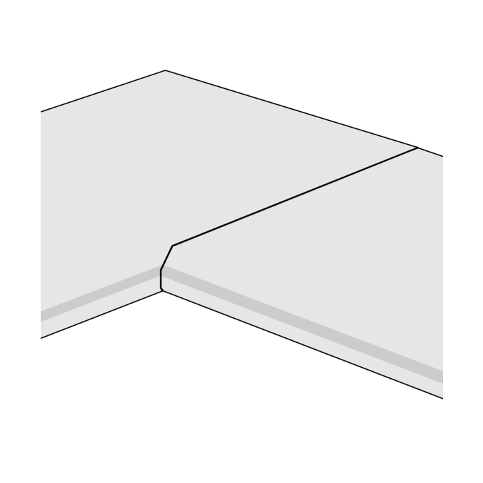 Butt and scribe joint