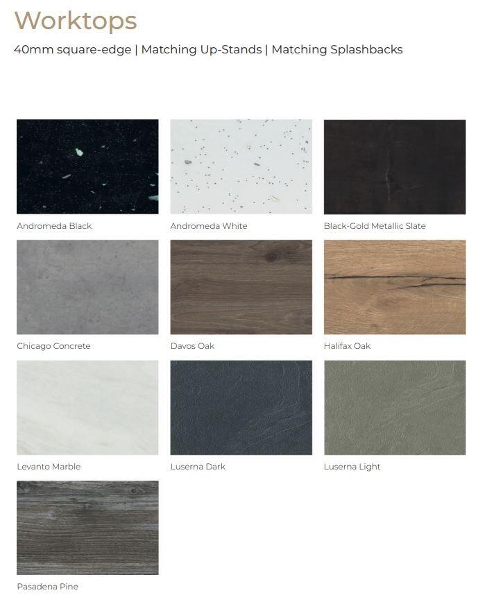 Worktop Show back panel 3000mm x 1210mm ht