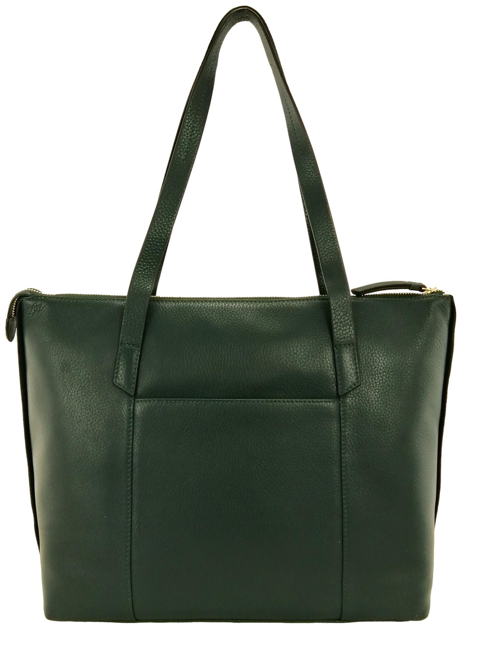 Radley Green Tote Bag Medium Large Zip Top Handbag Laurel Wood Street ...