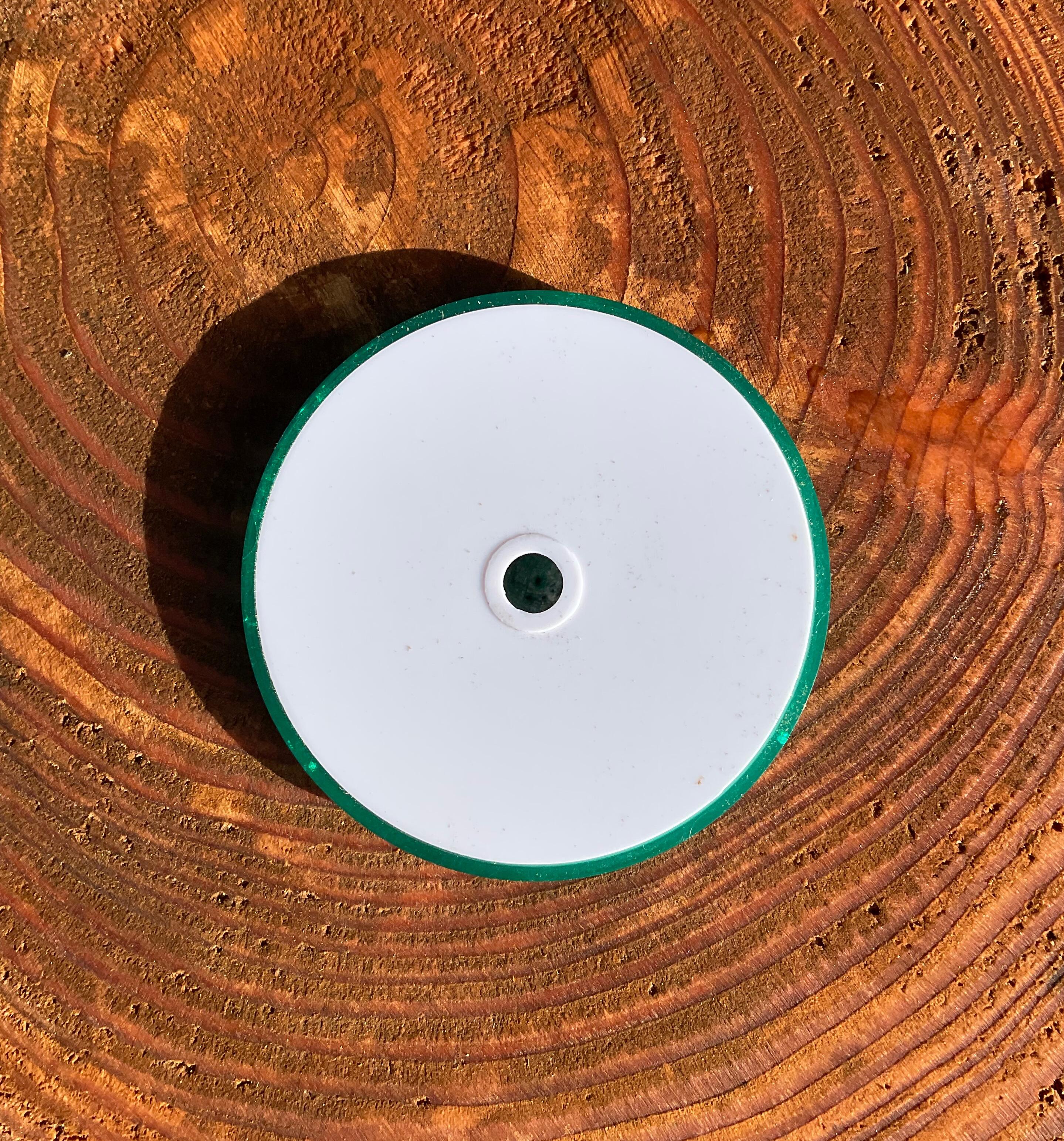 Green Fence or Post Reflector 60mm