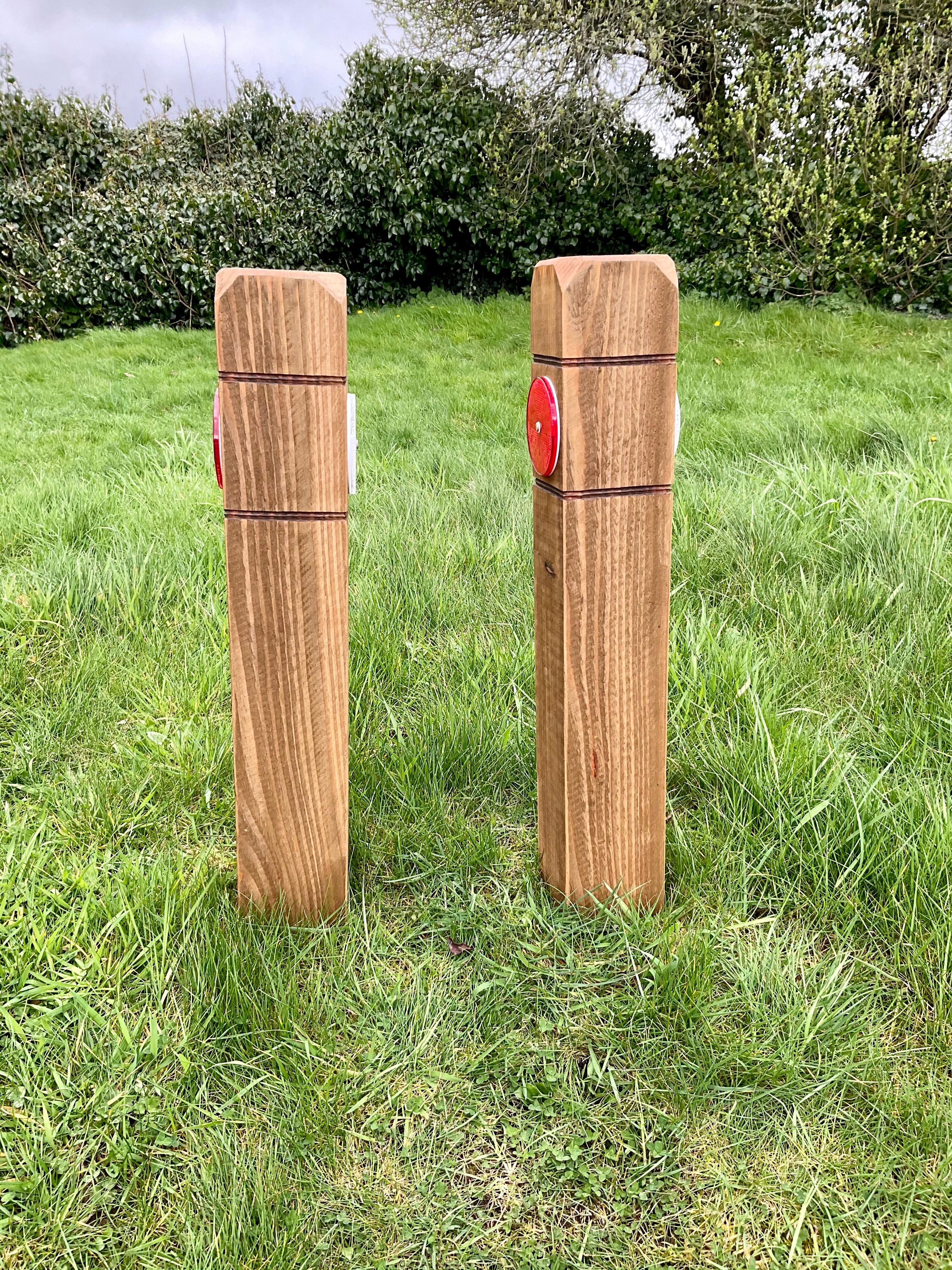 24" Easy Install Timber Verge Protection Posts