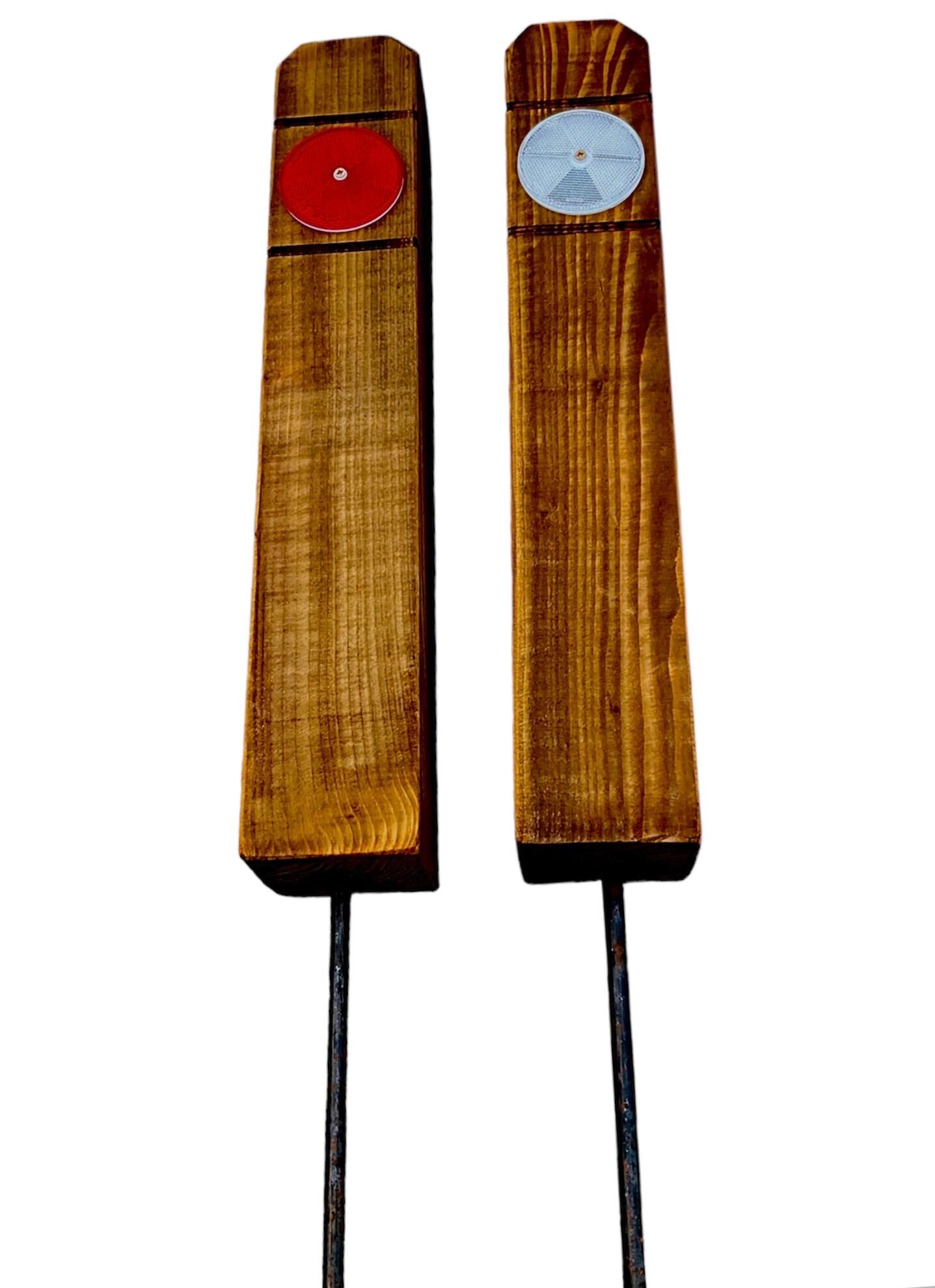 24" Easy Install Timber Verge Protection Posts