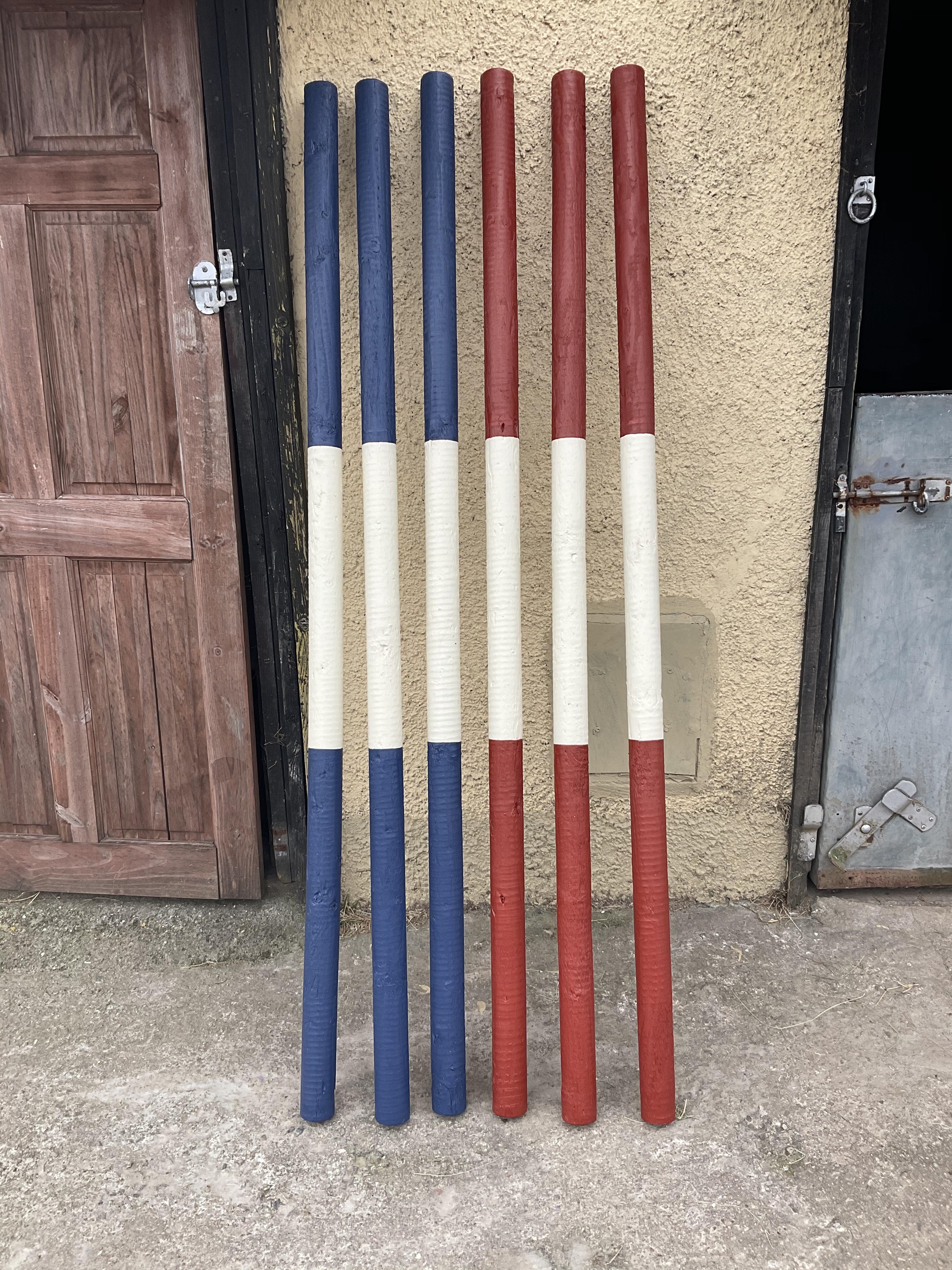 Set of 6 Lightweight 6ft 4" Timber Pony Mini Jump/Trotting/Horse ...