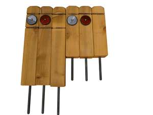 12" and 18" Easy Install Timber Reflective Verge Posts