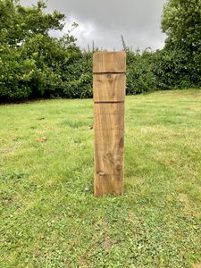 24" Easy Install Timber Verge Protection Posts