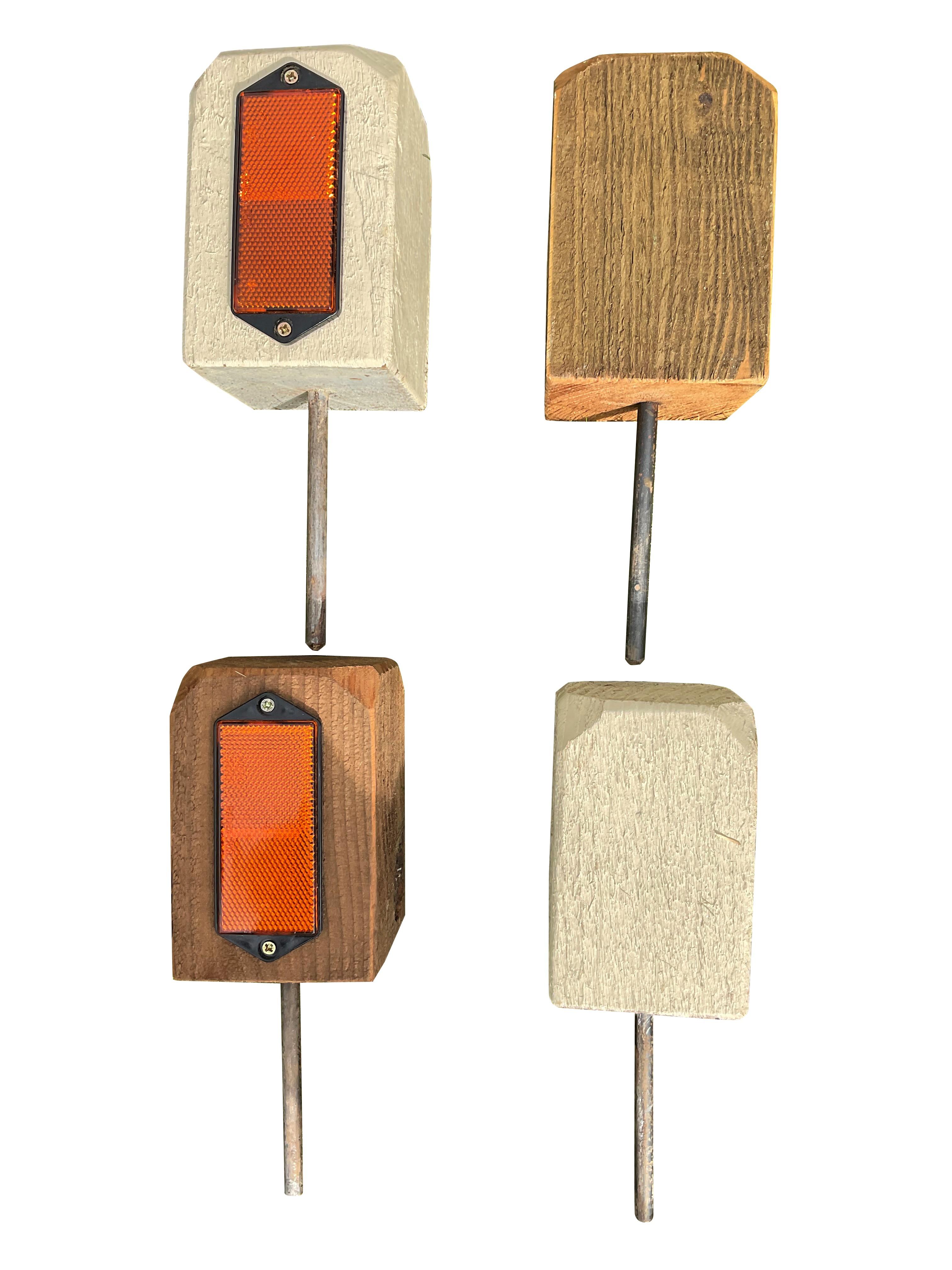 Timber Verge Posts, Cream or Natural 6” x 4” Square