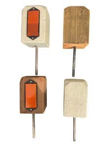 Timber Verge Posts, Cream or Natural 6” x 4” Square