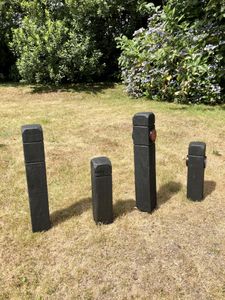 Painted 12" and 18" Easy Install Timber Reflective Verge Posts