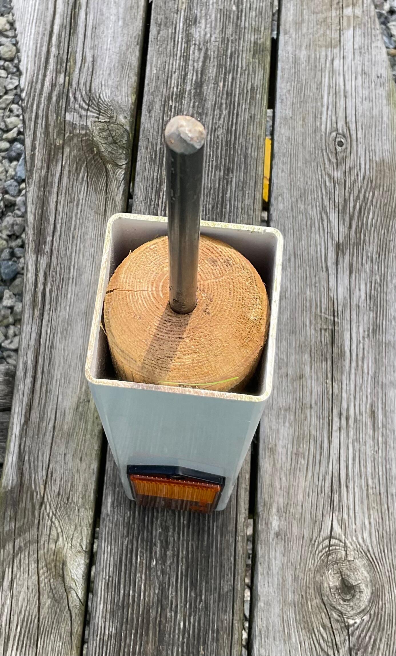 White PVC Covered Reflective Verge Post