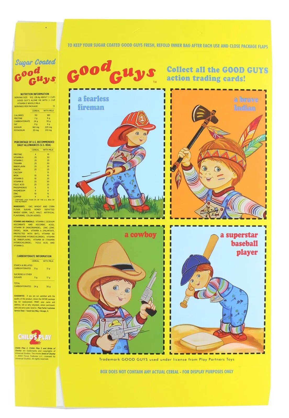 Child's Play 2 Good Guys Cereal Box