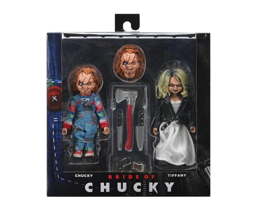 Neca Bride Of Chucky 2 Pack Chucky And Tiffany 8" Action Figures