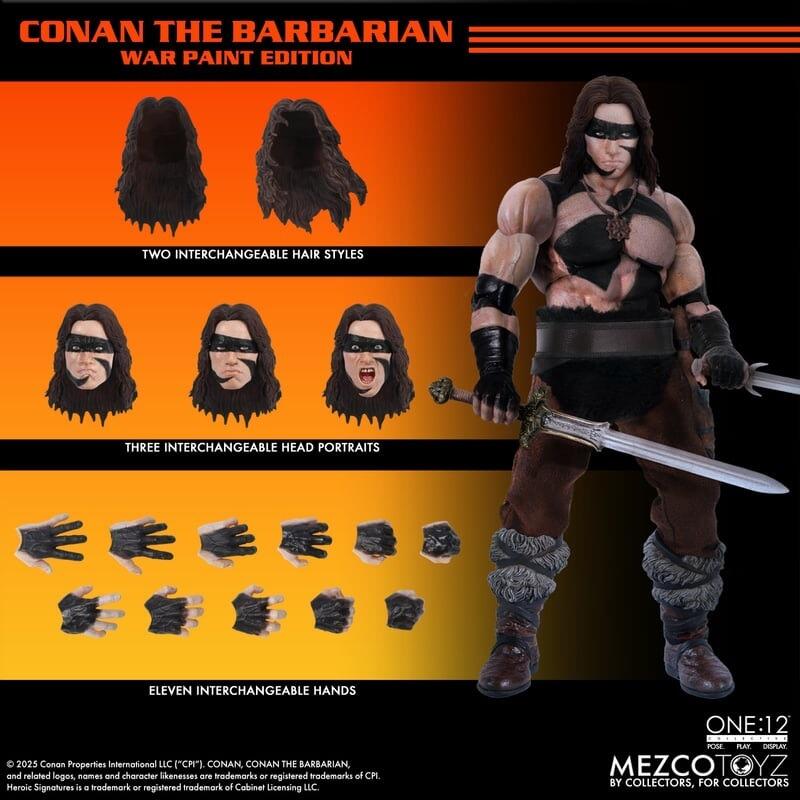 Mezco One:12 Collective Warpaint Conan The Barbarian Action Figure [PRE ...