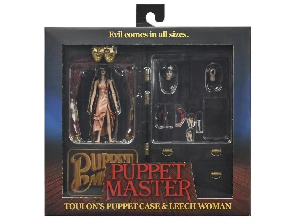 Neca Puppet Master Leech Woman Figure + Toulon's Puppet Case