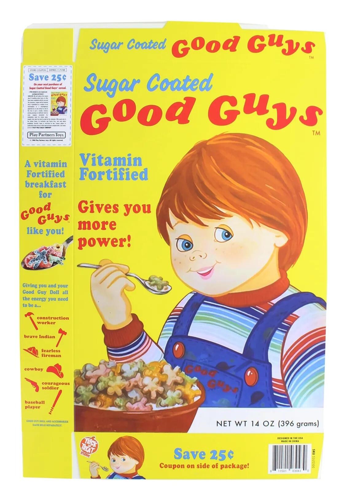 Child's Play 2 Good Guys Cereal Box