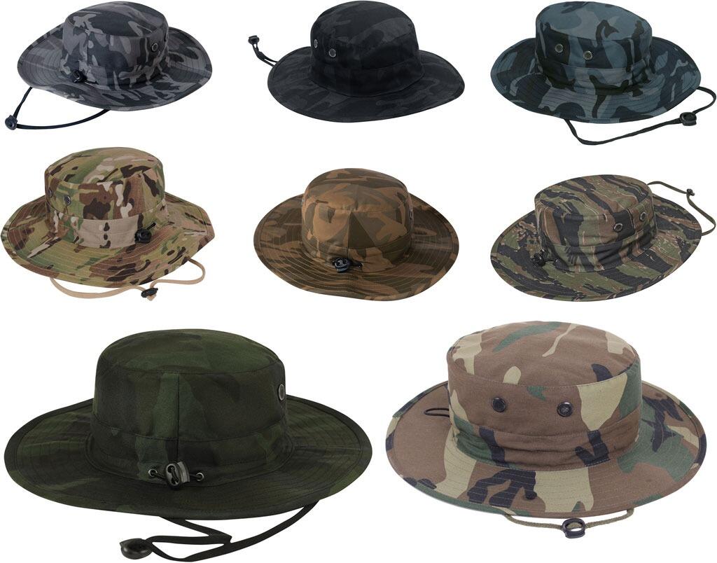 Rothco Adjustable Camouflage Wide Brimmed Boonie Bucket Hat - Buy ...