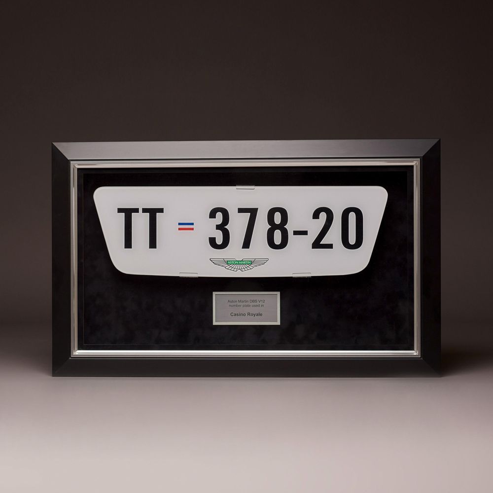 Casino Royale: James Bond Aston Martin DBS Number Plate Display