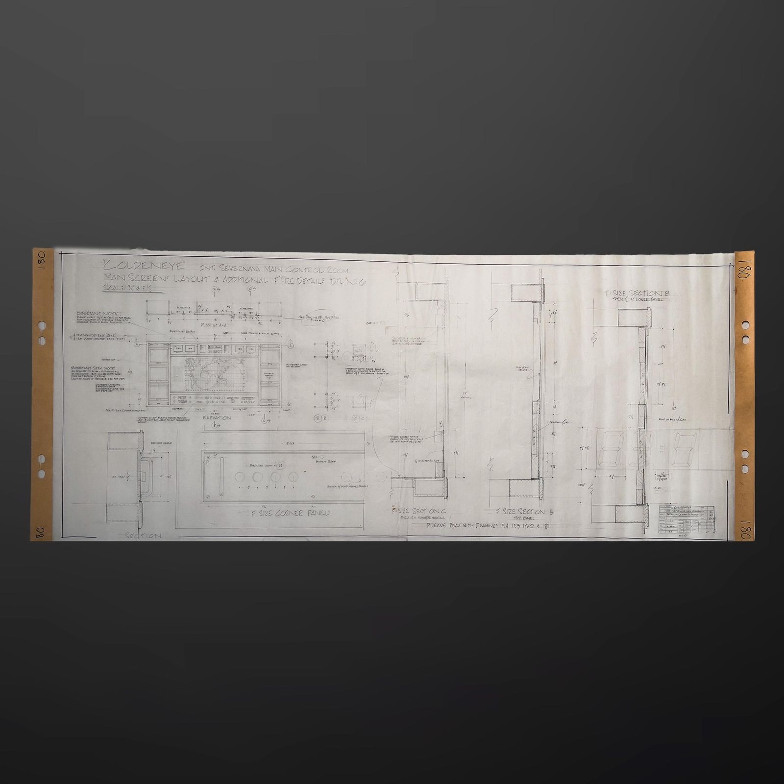 Goldeneye - Full-Size Architectural Plan for Severnaya Interior - Main ...