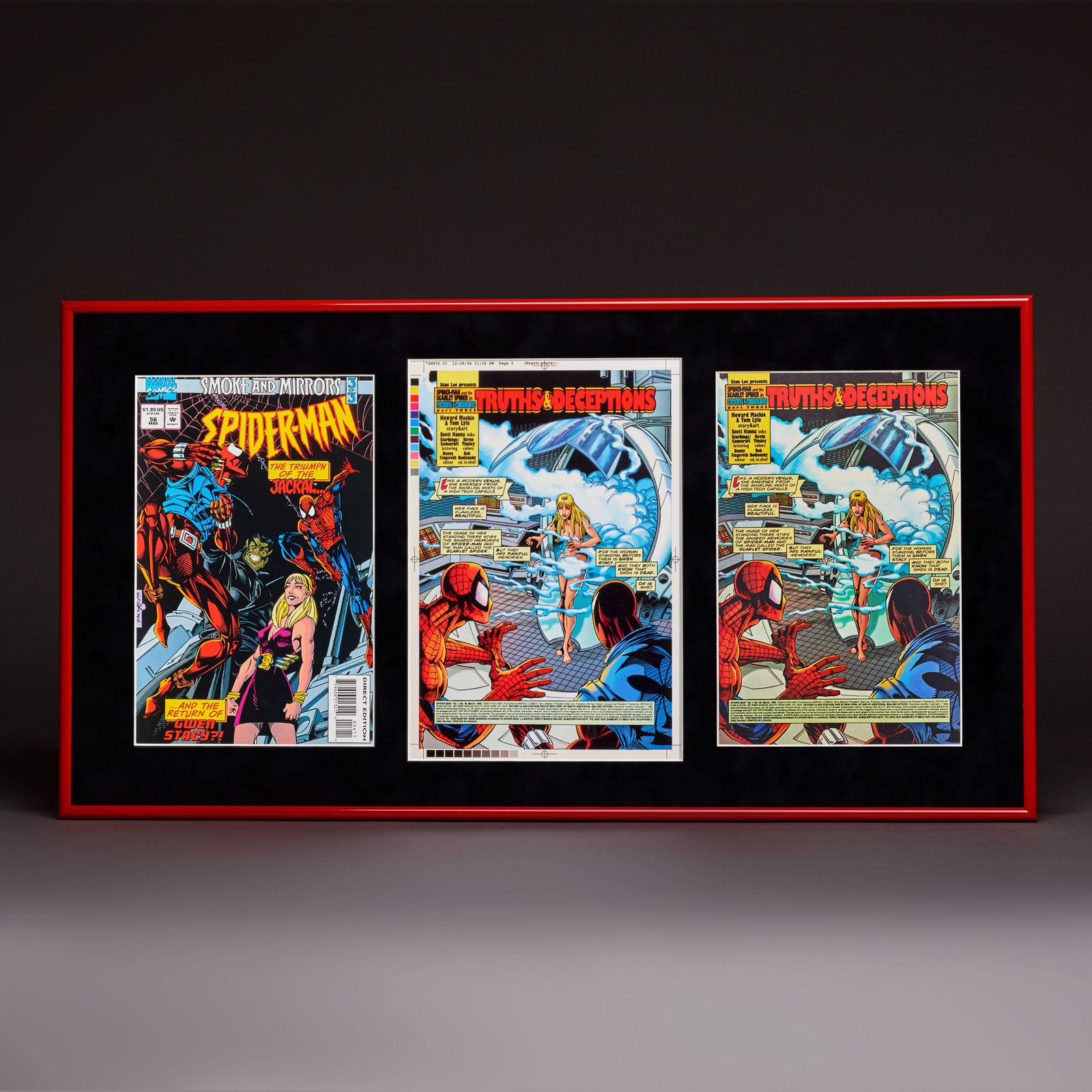 Spider-Man and The Scarlet Spider Framed Comic Display
