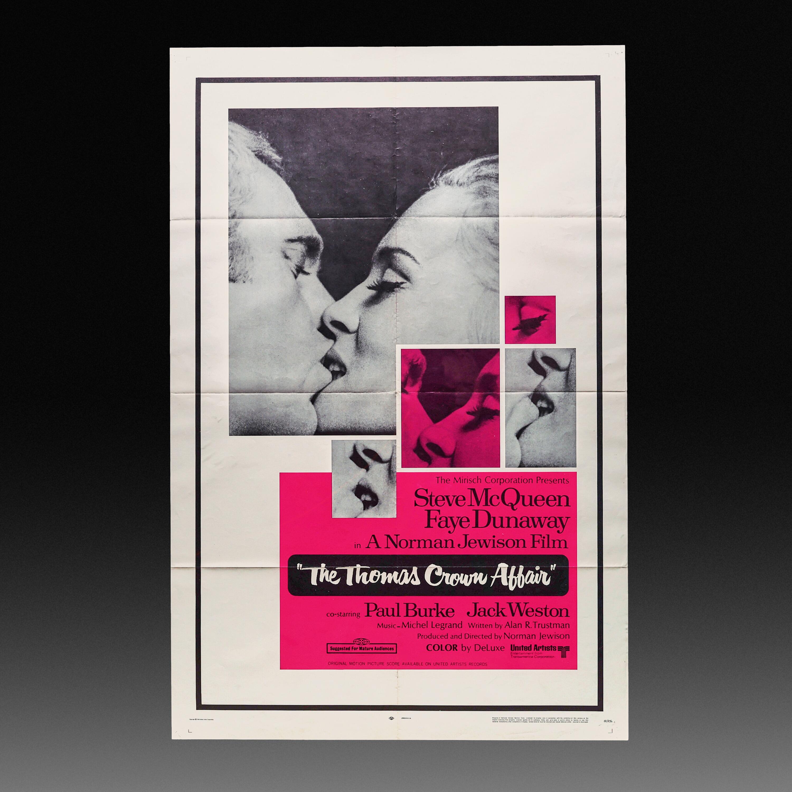 The Thomas Crown Affair One-Sheet Poster 1968 | Rare Steve McQueen ...