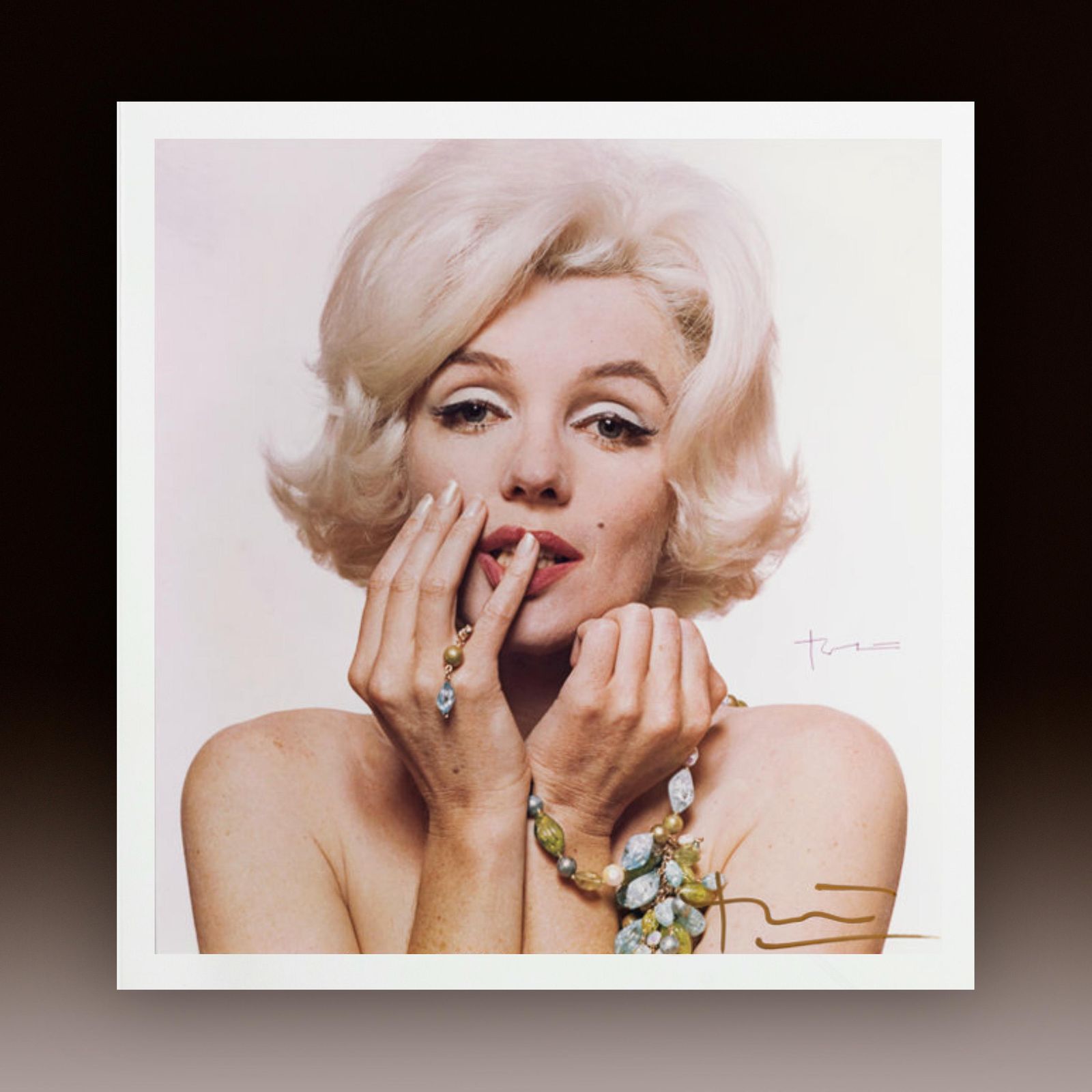 Marilyn with Pink Roses - The Last Sitting by Bert Stern