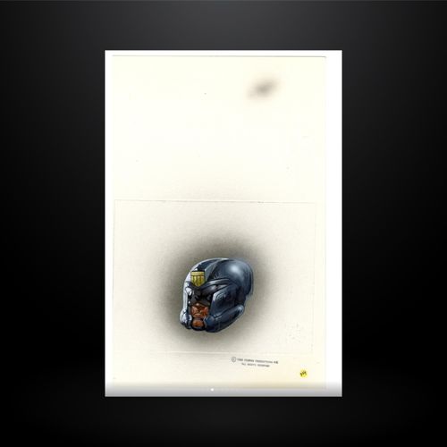 Judge Dredd (1995) - Hand-Painted Judge Helmet Concept Sketch