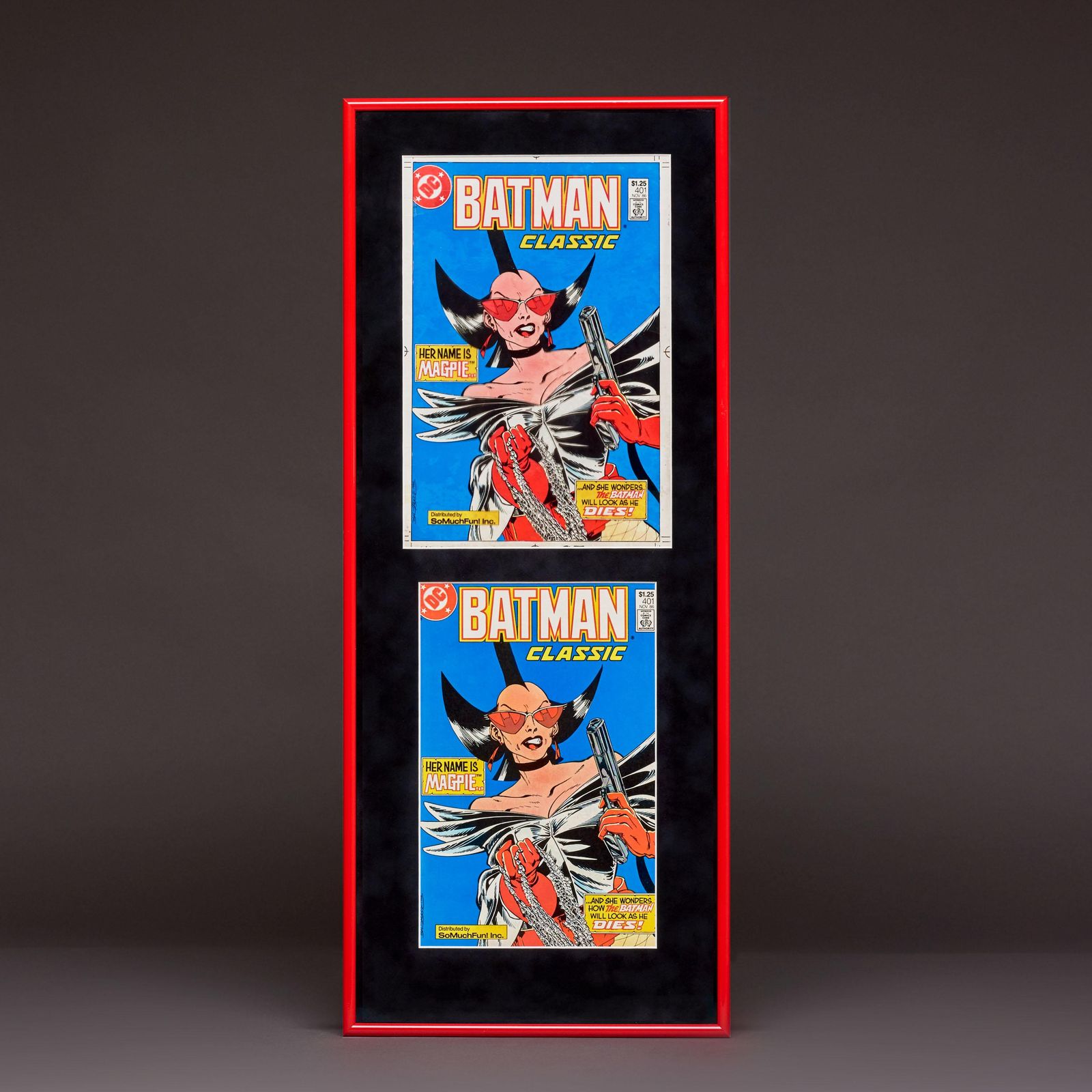 DC Batman Framed Comic Display