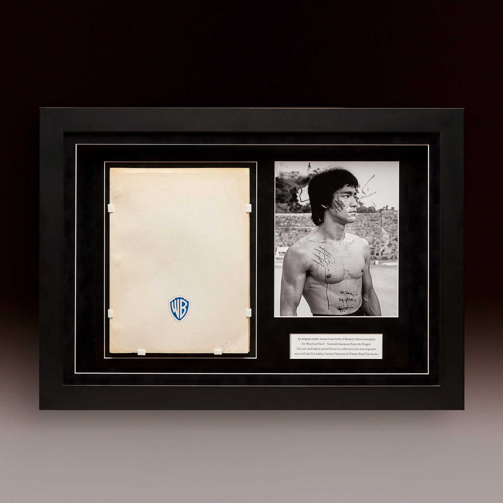 Enter The Dragon 'Original Production Script' Shadowbox Display