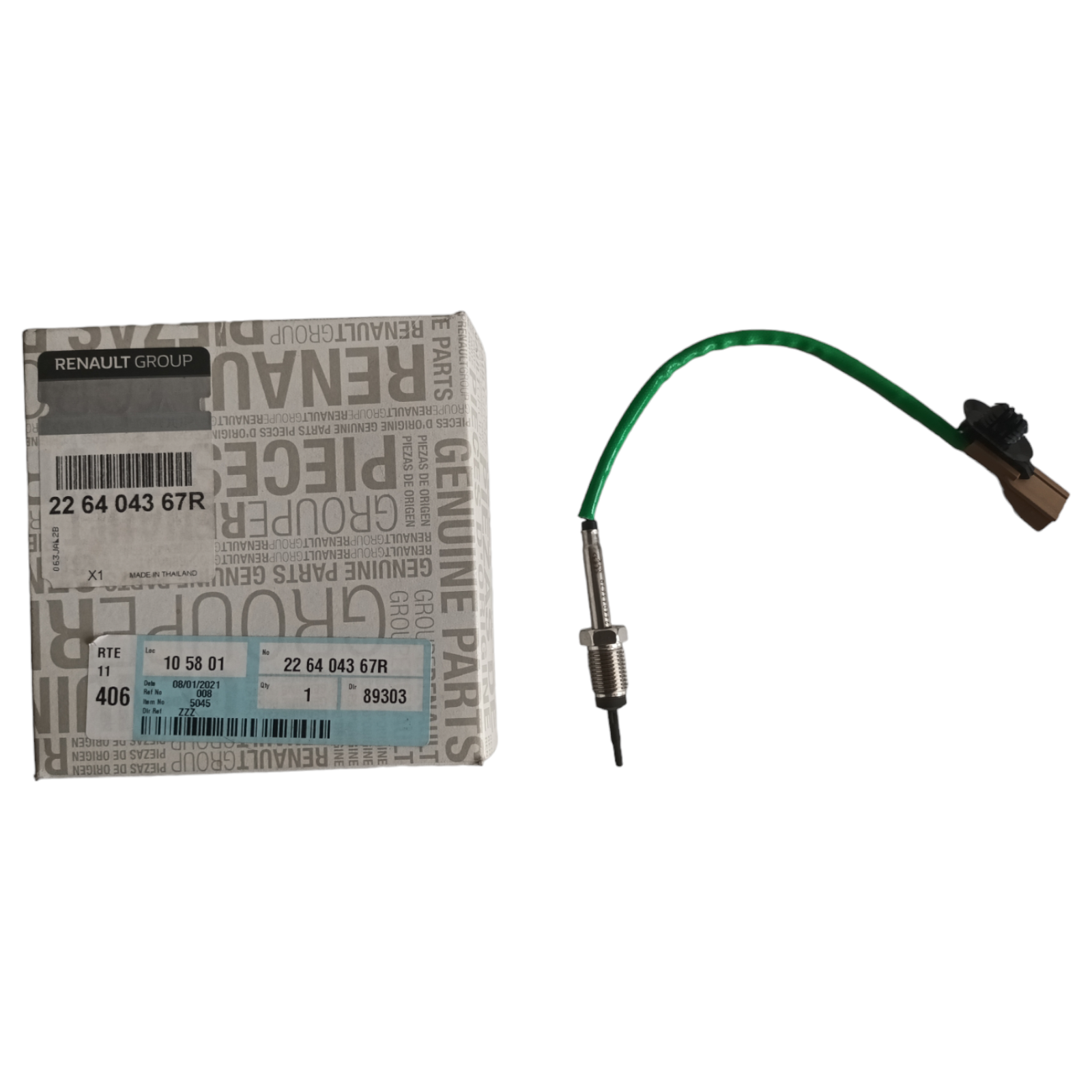 Genuine Renault DPF Exhaust gas temperature sensor 226404367R