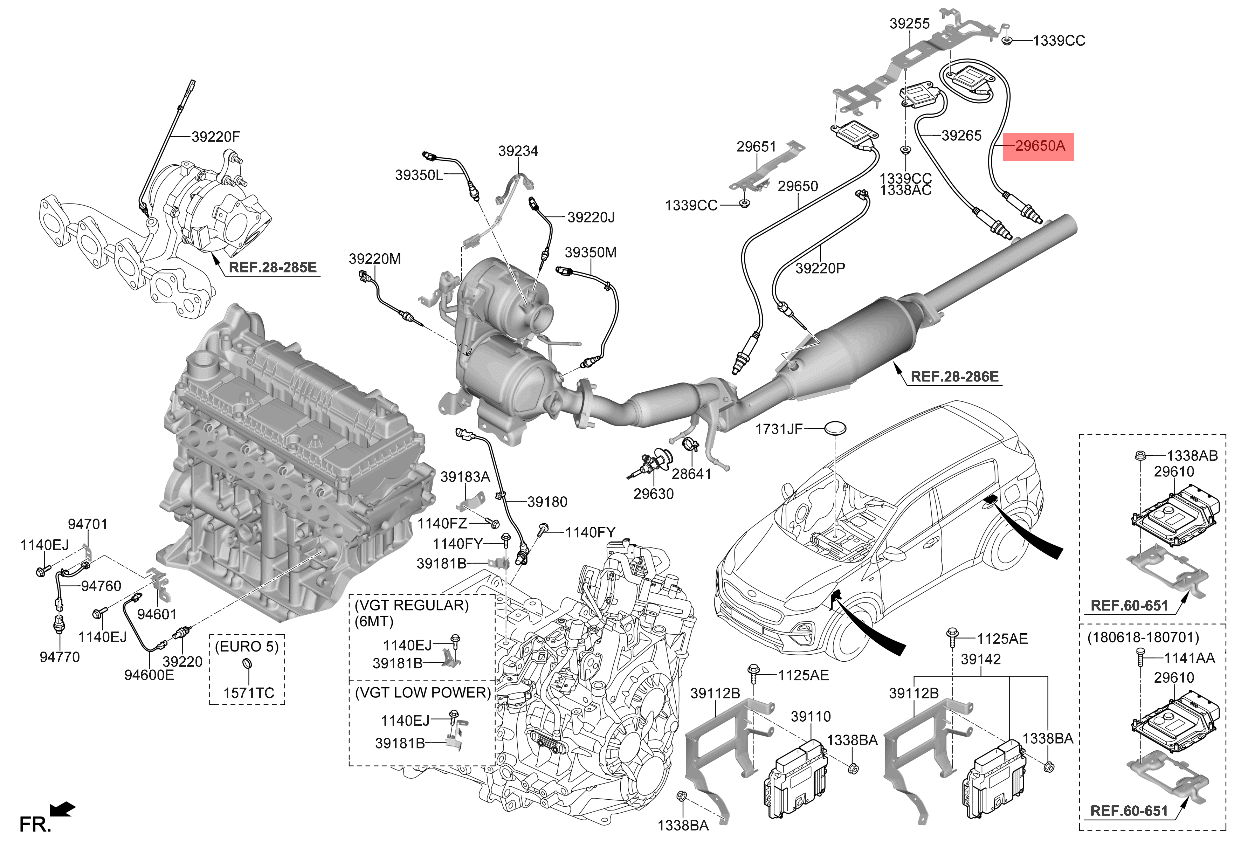 Kia Sportage | Nox Sensor | 296602U200 | GFN Parts