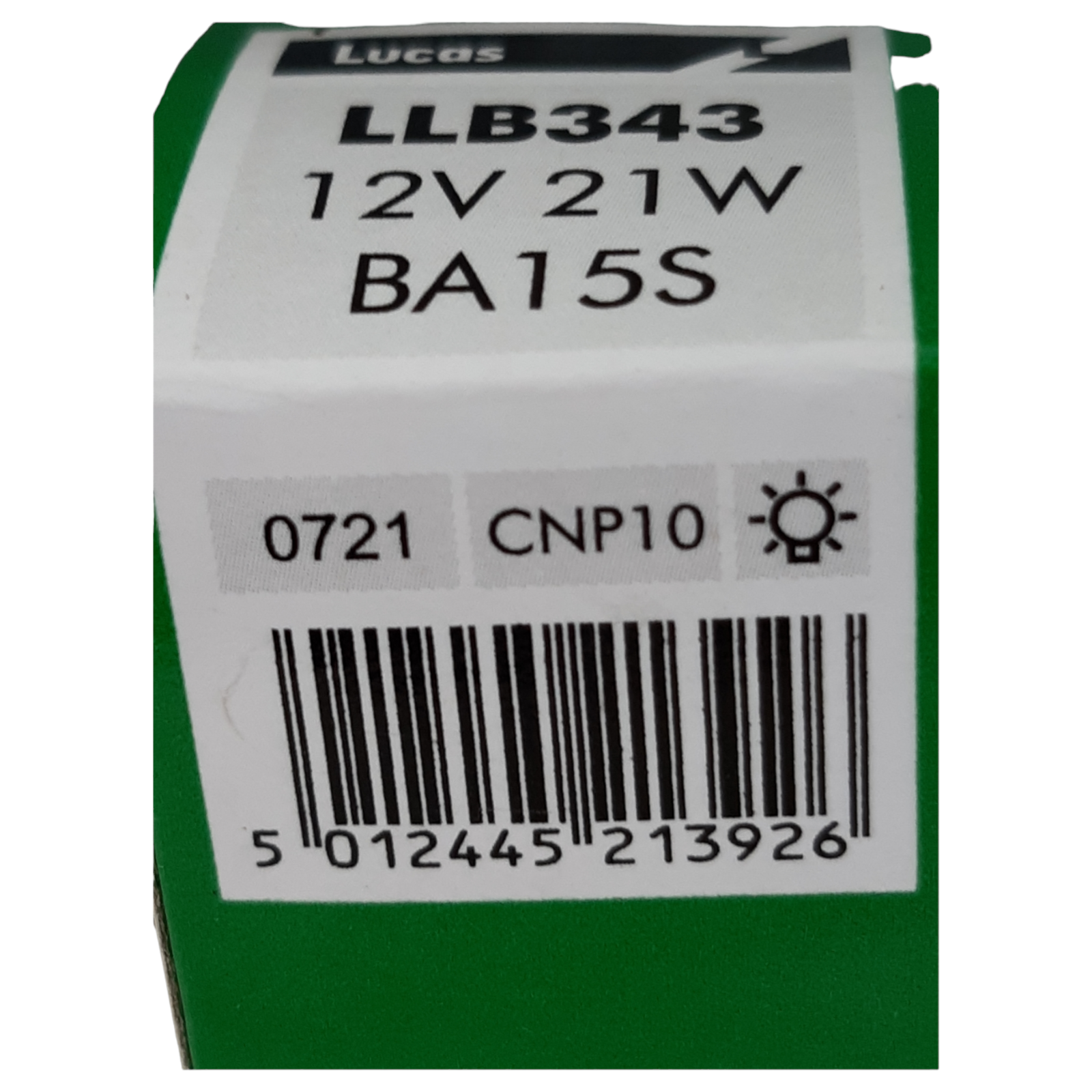 Lucas Orange bulb 12V 21W LLB343