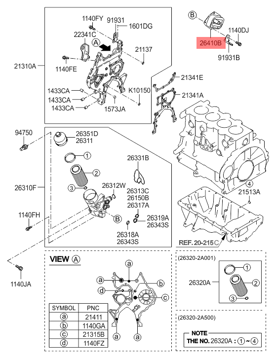 Kia Soul | Engine Oil Cooler Assembly | 264102A300 | GFN Parts