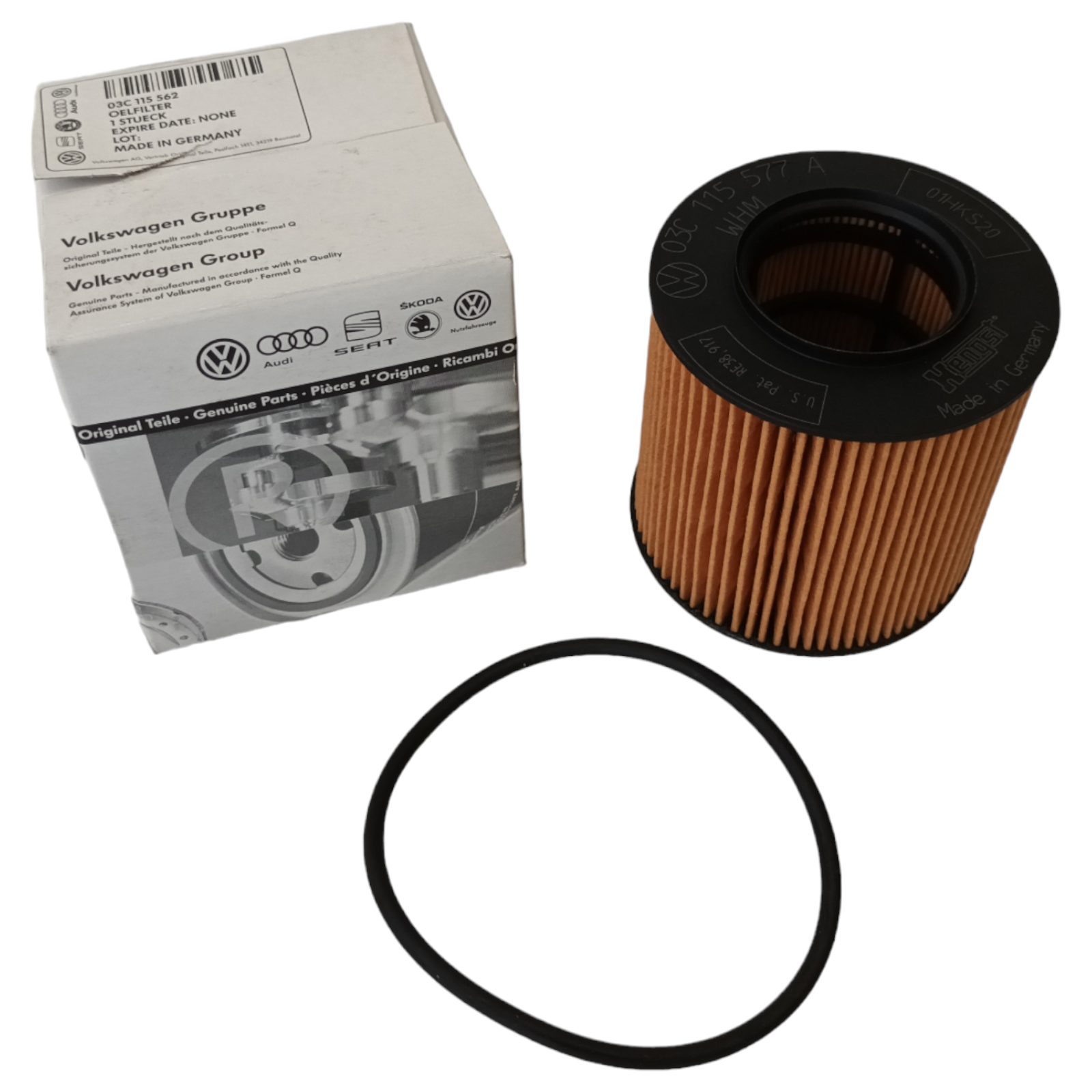 Genuine Audi SEAT Skoda Volkswagen Oil filter 03C115562