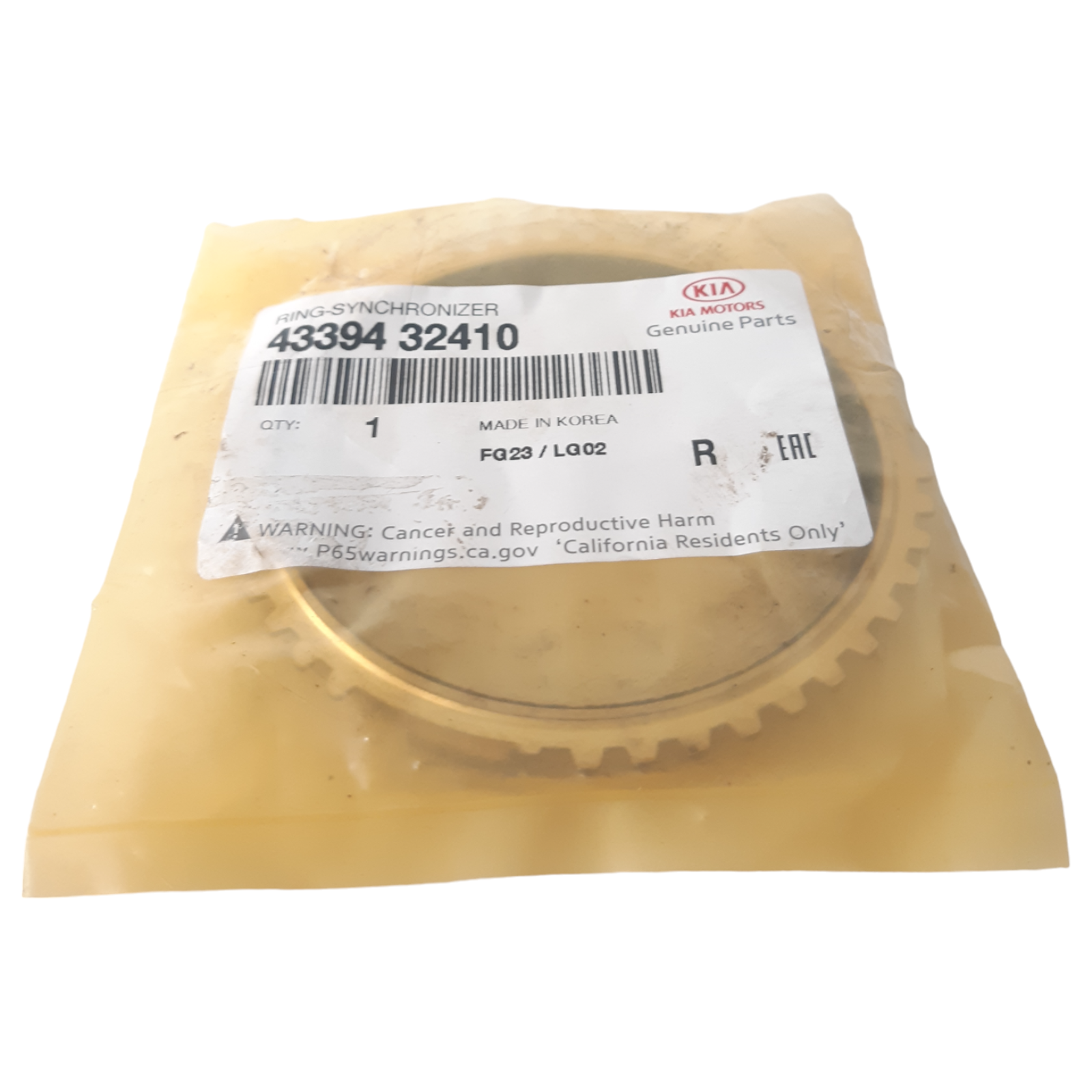 Genuine Kia Sportage Gearbox Synchro Rings 4339432410 – VIN Required
