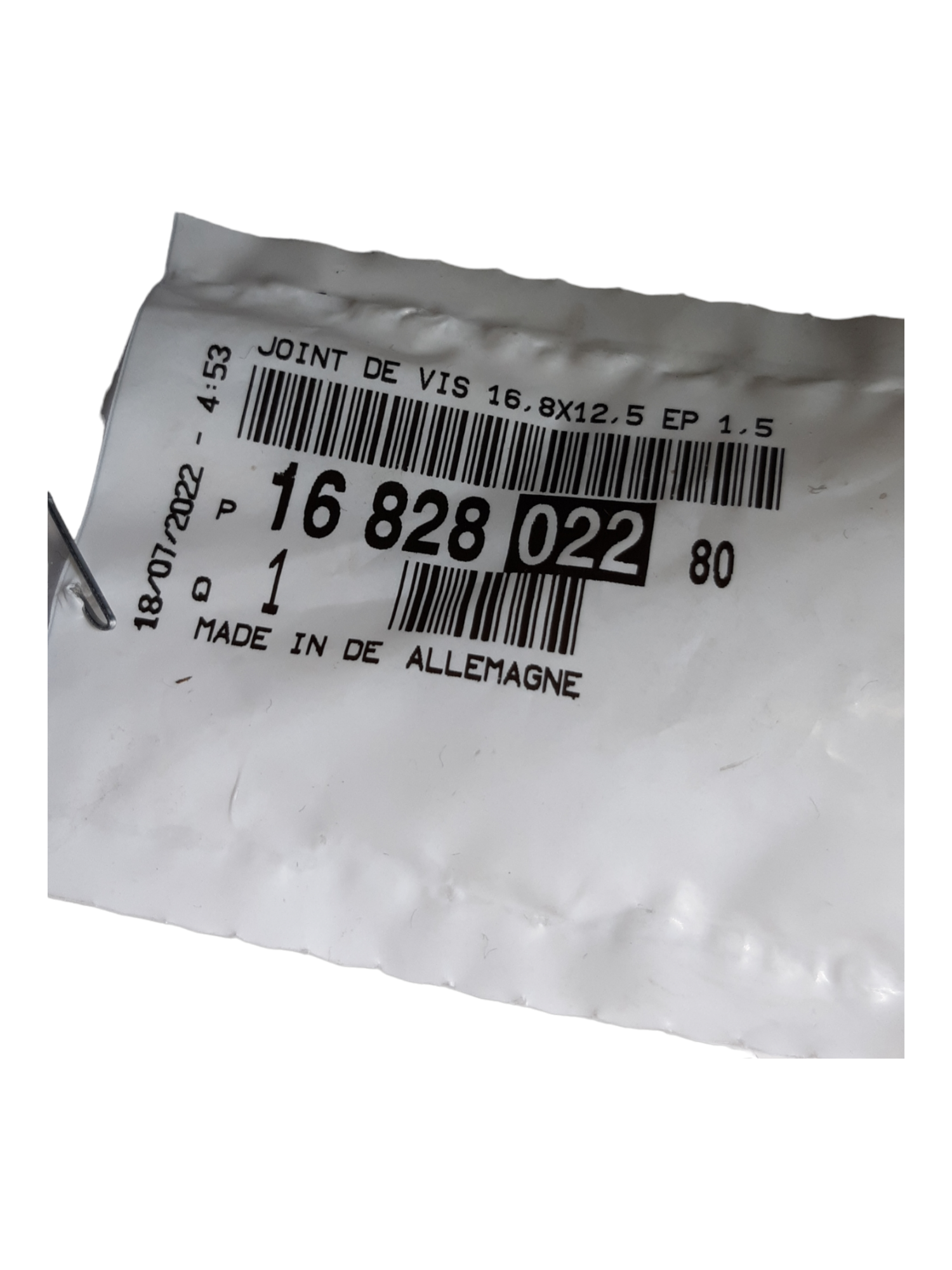 Genuine PSA Citroen Peugeot Turbo lubrication bolt seal 1682802280