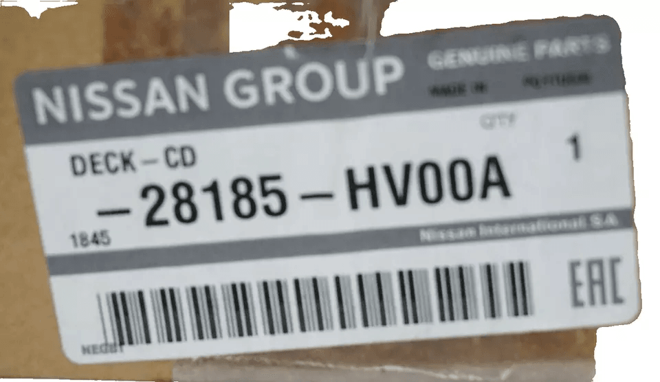 Nissan Qashqai J11E | CD Deck Head Unit Assembly | 28185HV00A | GFN Parts