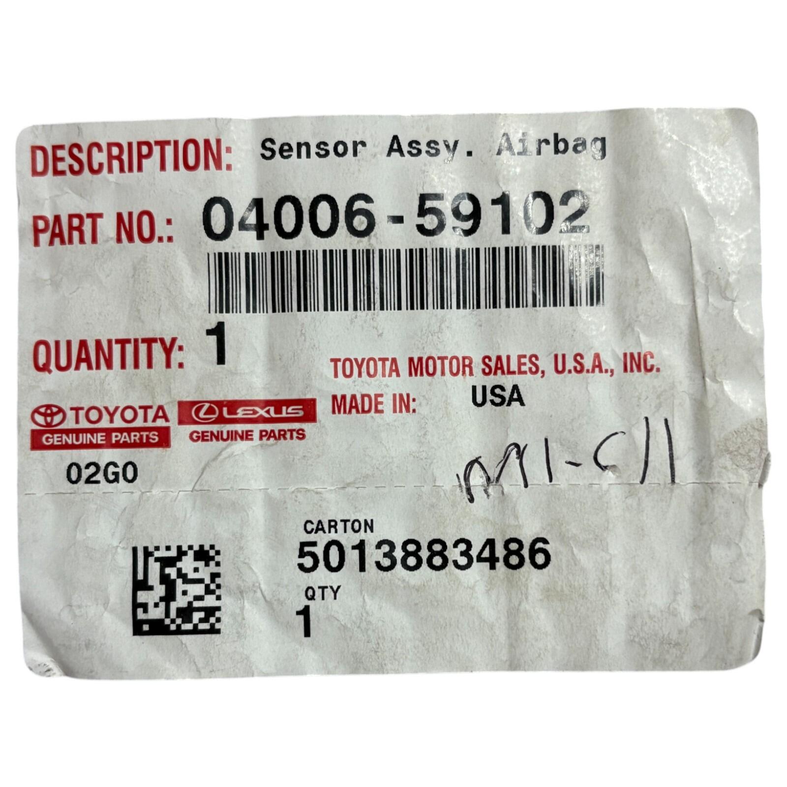 Genuine Toyota Corolla Airbag control module (see 400659102 – VIN Requ