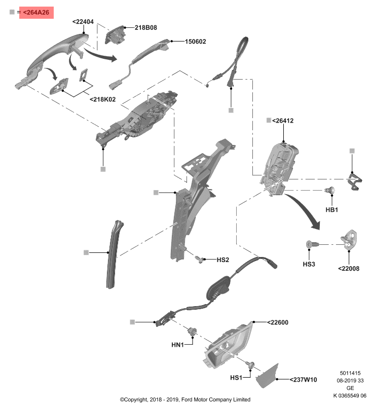 Ford Focus | Door Lock Latch Assembly | 2307616 | GFN Parts