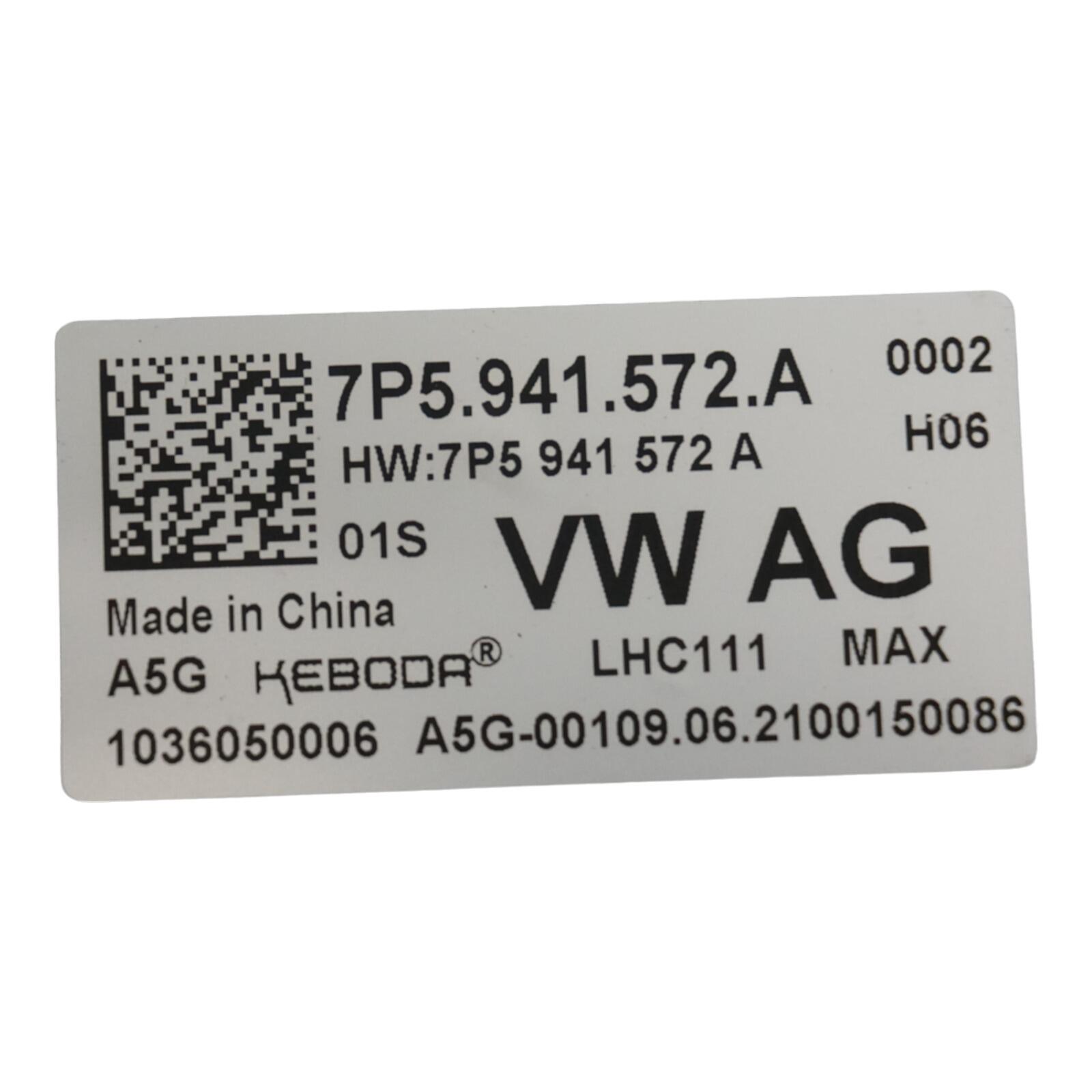 Genuine Volkswagen LED Adaptive headlight control module 7P5941572A