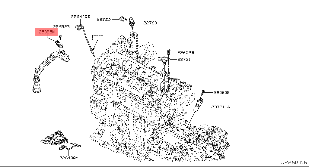 Nissan | Boost Pressure Sensor Assembly | 2263000Q3H | GFN Parts
