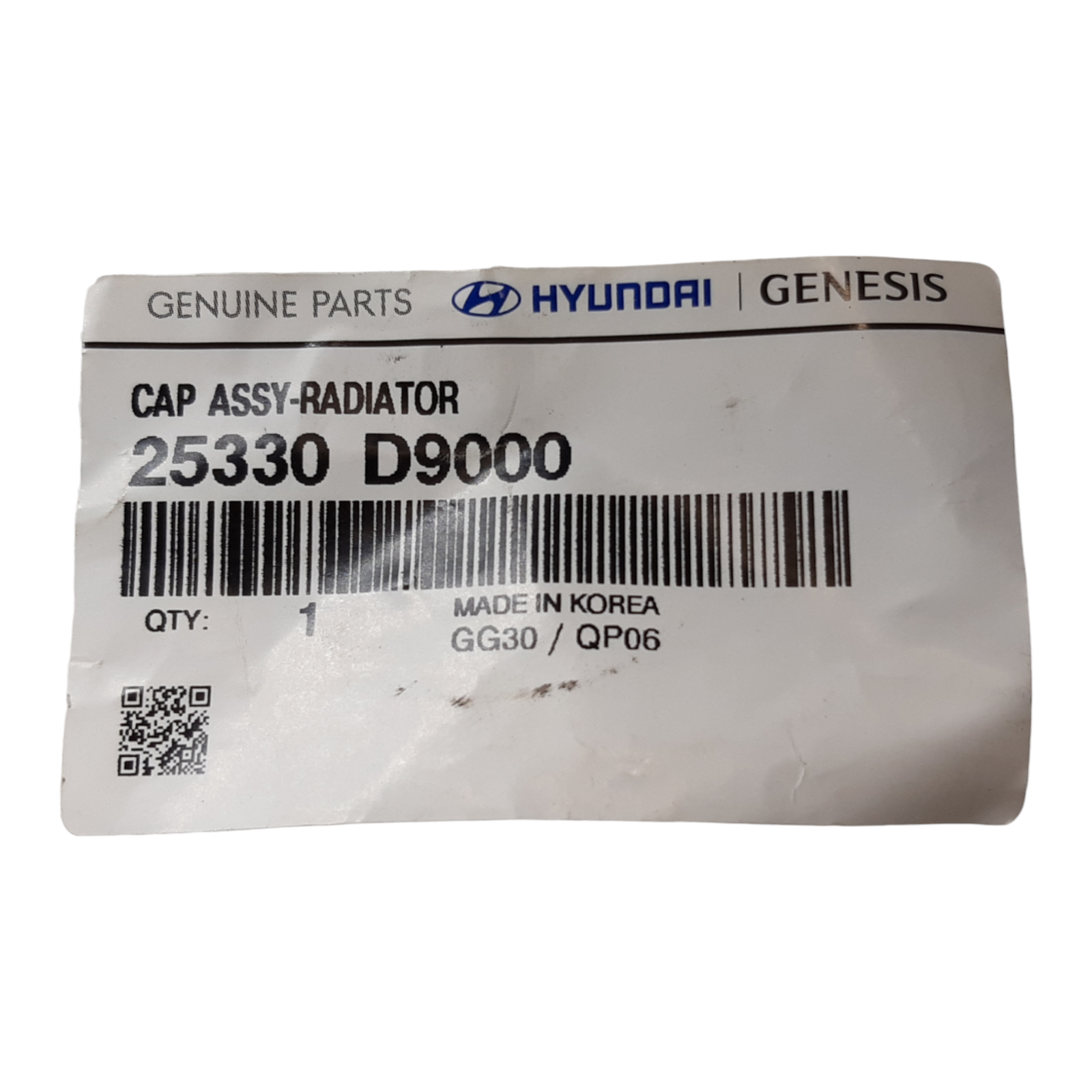 Genuine Hyundai KIA Header Tank Filler Cap 25330D9000 – VIN Required
