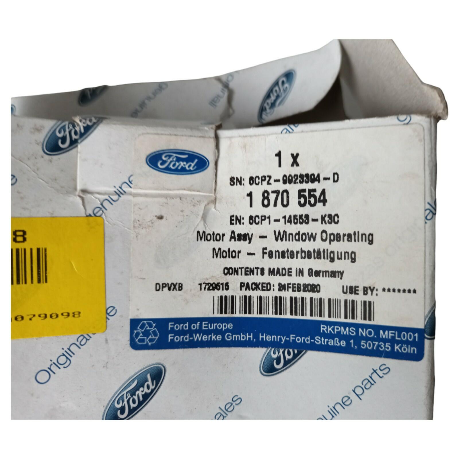 Genuine Ford Transit (TTF) RH OS Front window operating motor 1870554