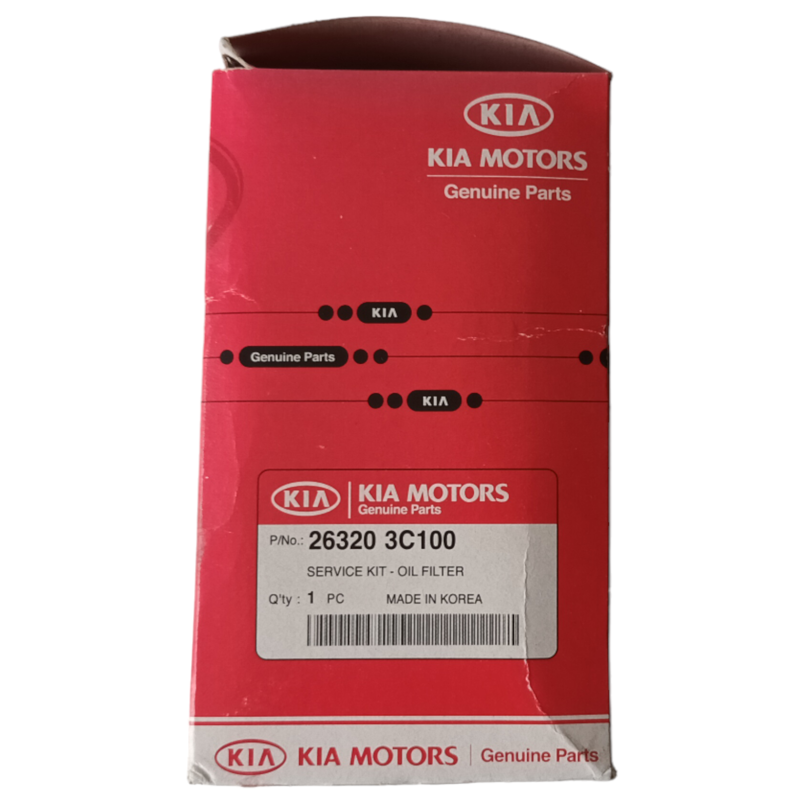 Genuine KIA / Hyundai Oil filter 263203C100