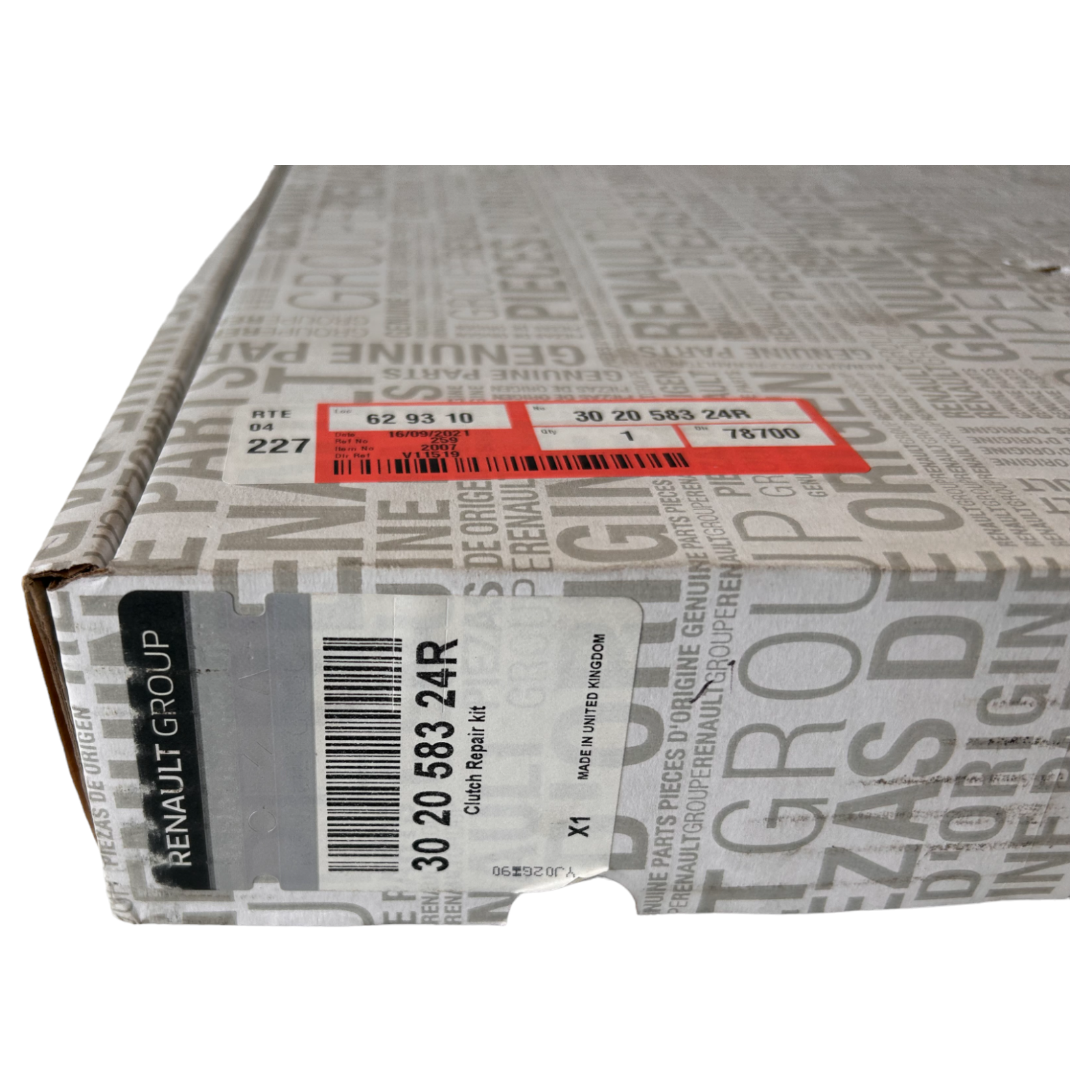 Genuine Renault Clutch kit 302058324R