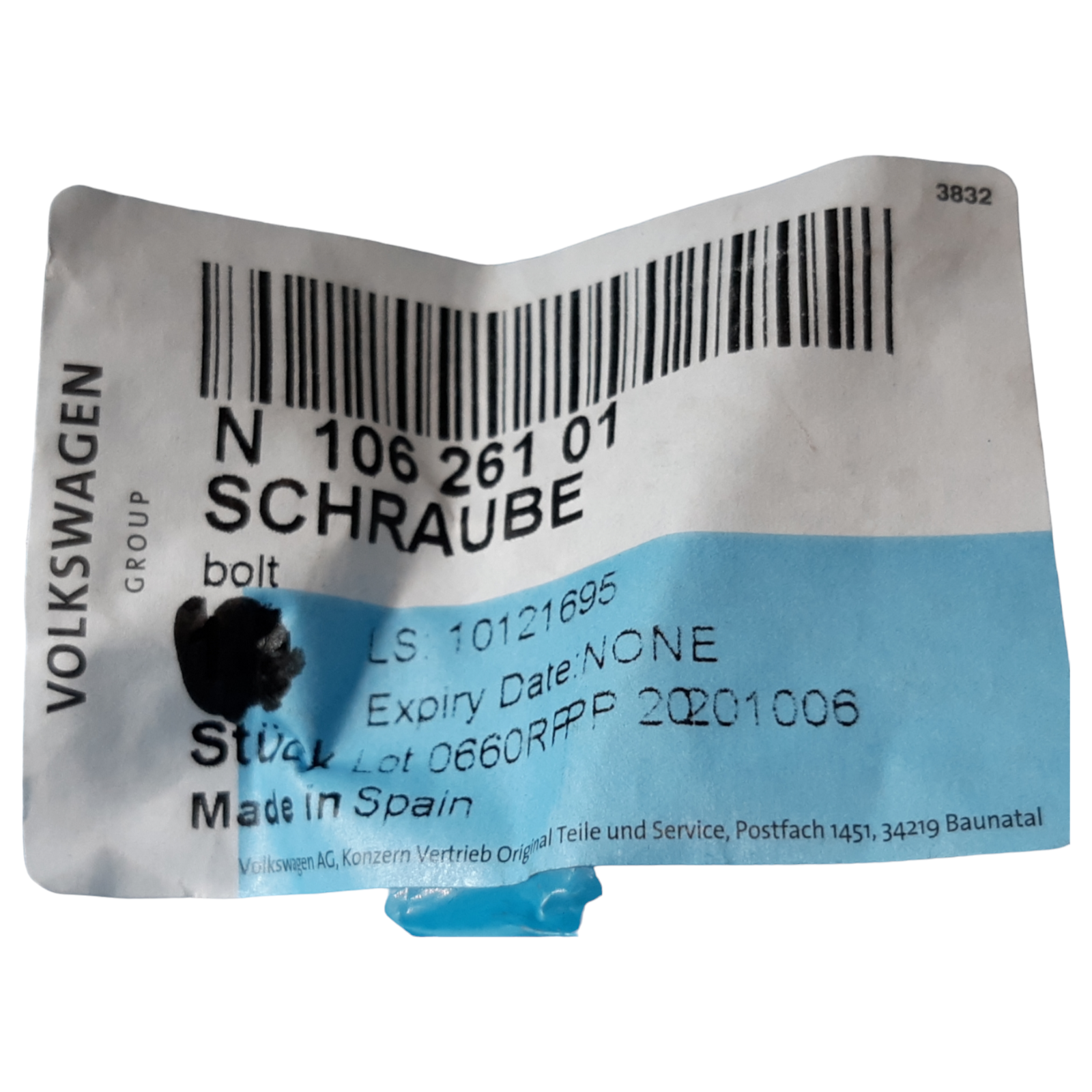 Genuine Volkswagen Bolt N10626101